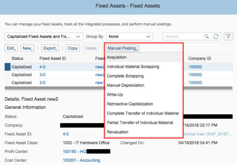Bösch Erp Individual Materials Of Fixed Assets In Sap Business Bydesign Bösch Erp